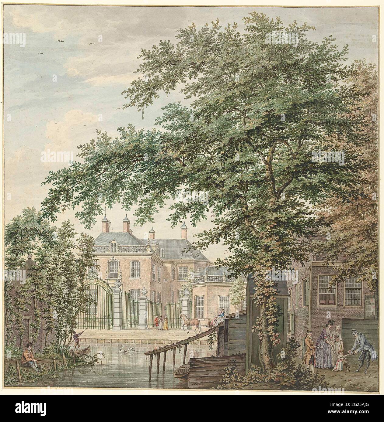 View of Luxemburg House at Maarssen on the Vecht. Many of Amsterdam’s ...