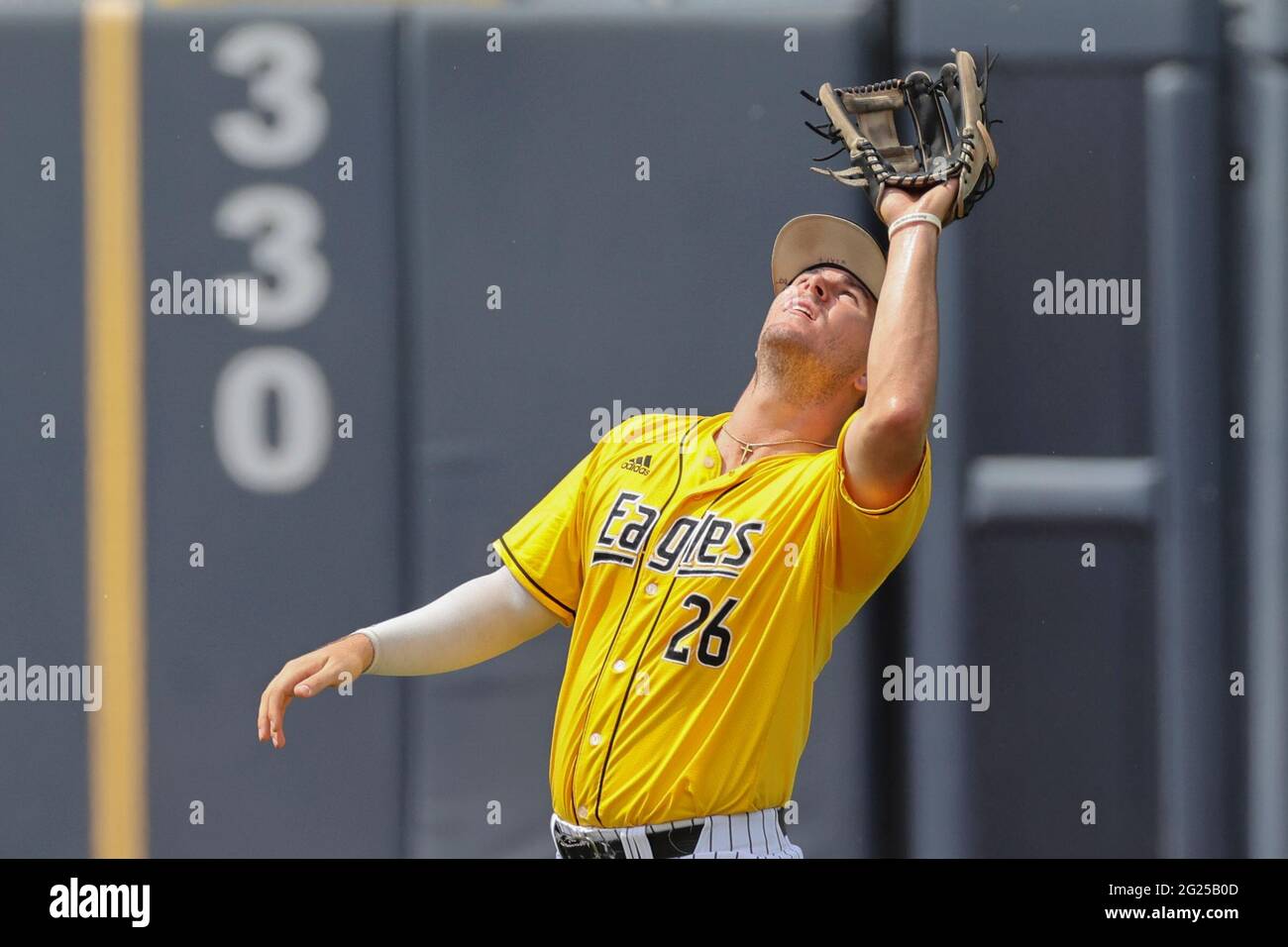 Oxford, MS, USA. 07th June, 2021. Southern Miss infielder Danny Lynch ...