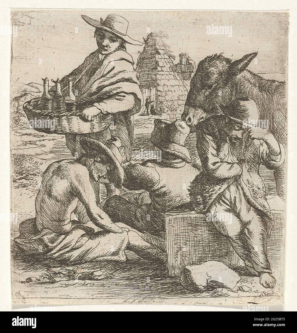 The jenever seller and the three beggars. Along a road sit three ...