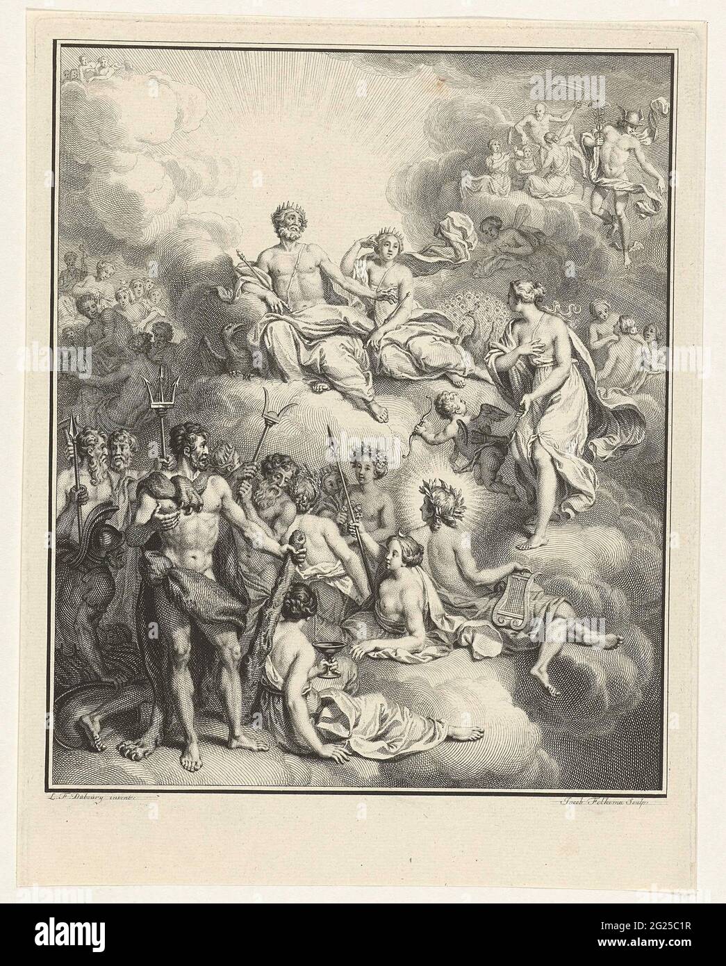 Venus visits the meeting of the Gods; Adventures of Telemachus. In the ...