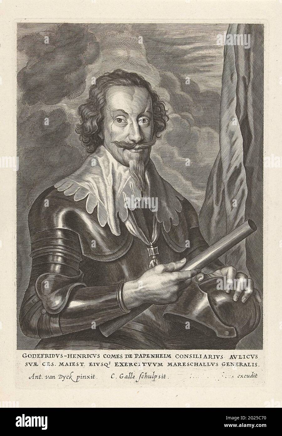 Portrait of Gottfried Heinrich, Count of Pappenheim. Portrait of ...