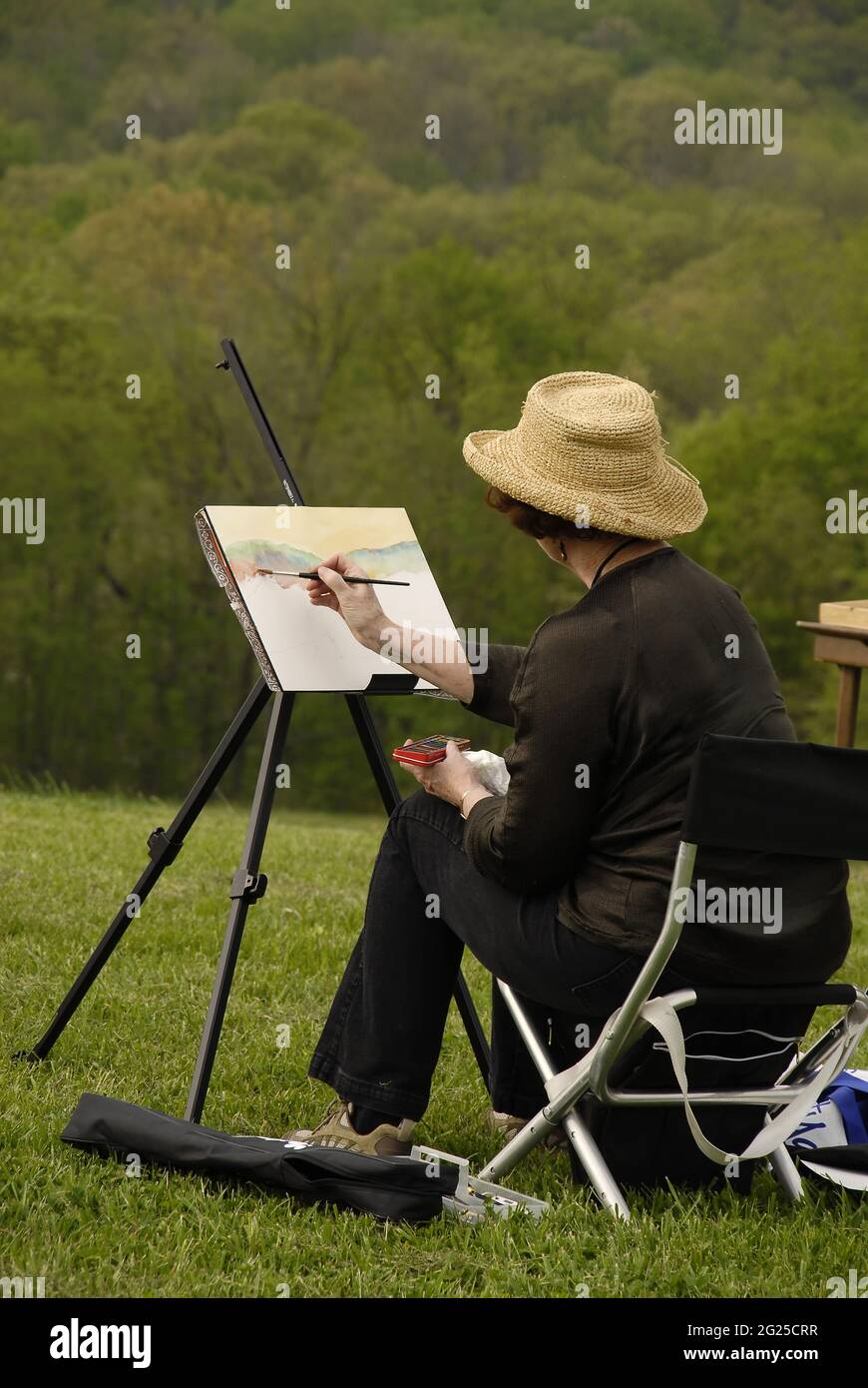 Plein air painting in hi-res stock photography and images - Alamy