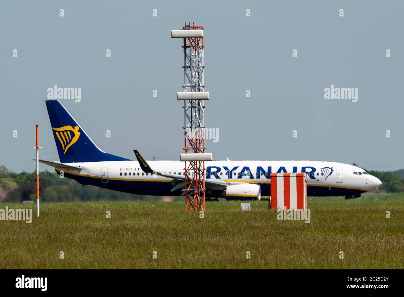 ILS Glide slope tower landing system at London Southend Airport ...
