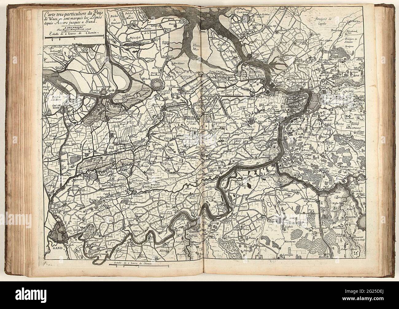 Waasland map hi-res stock photography and images - Alamy