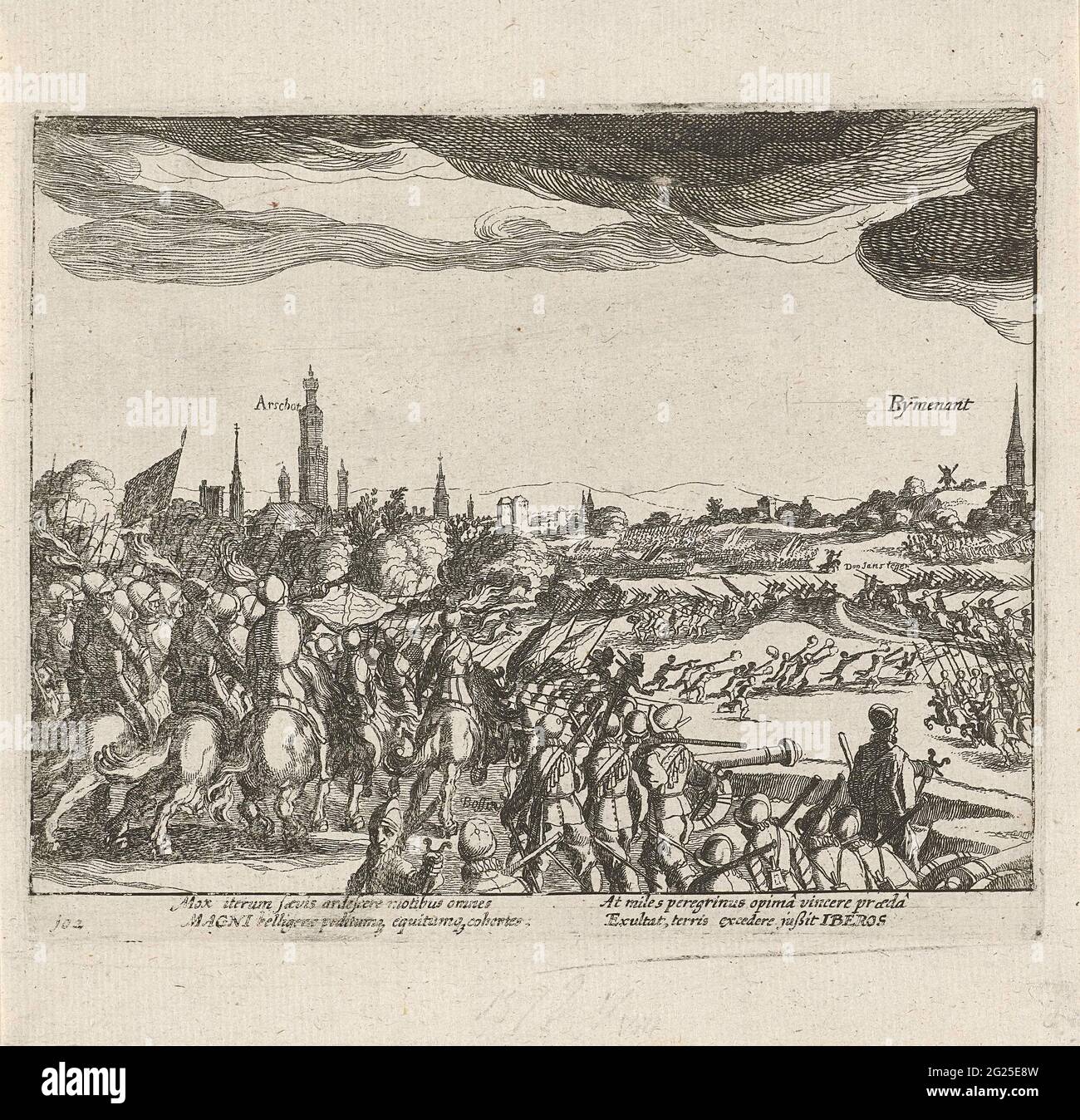 Battle of Rijmenam, 1578. Battle at Rijmenam between the State Army ...