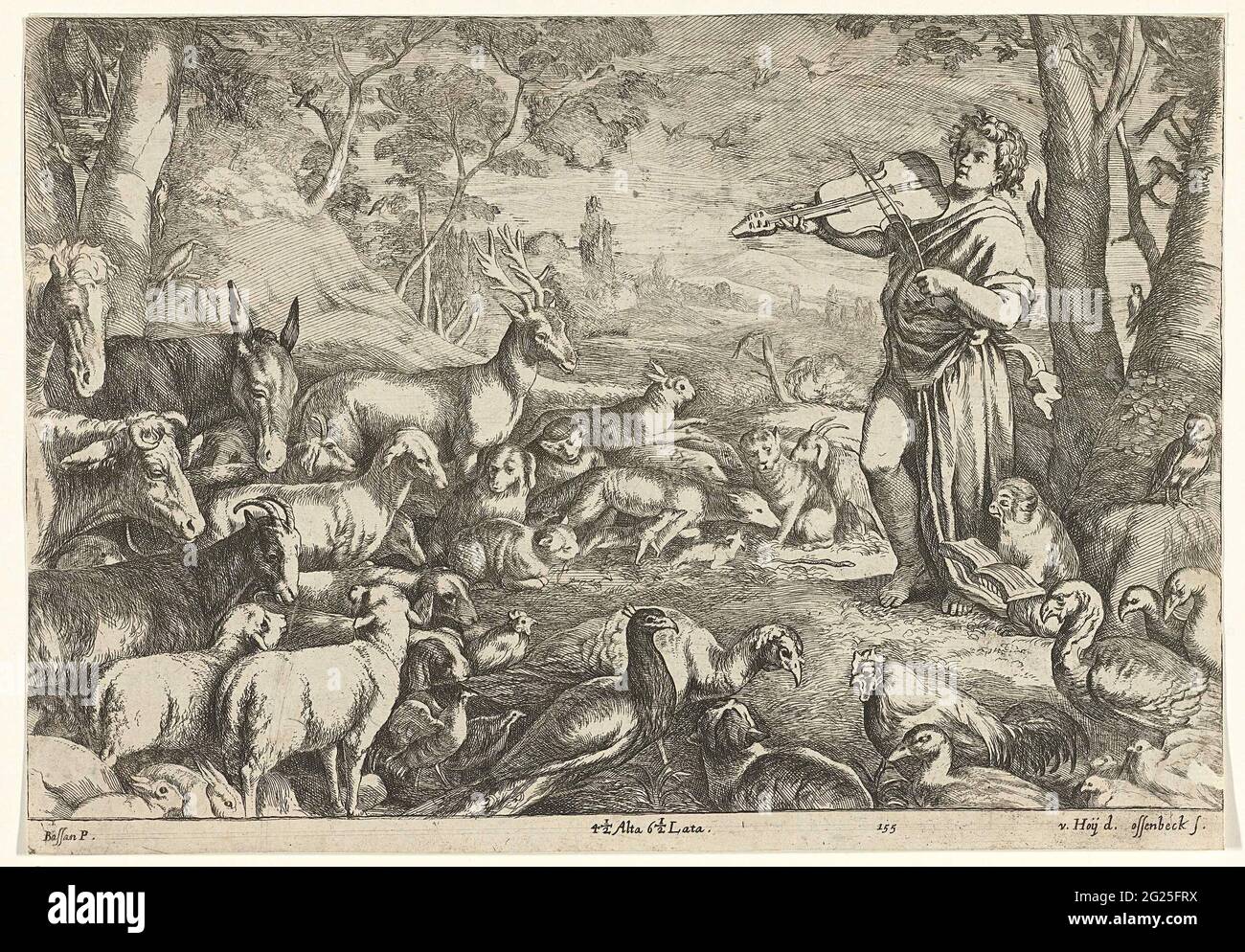 Orpheus is the animals. Orpheus plays on a veter and so with his music ...