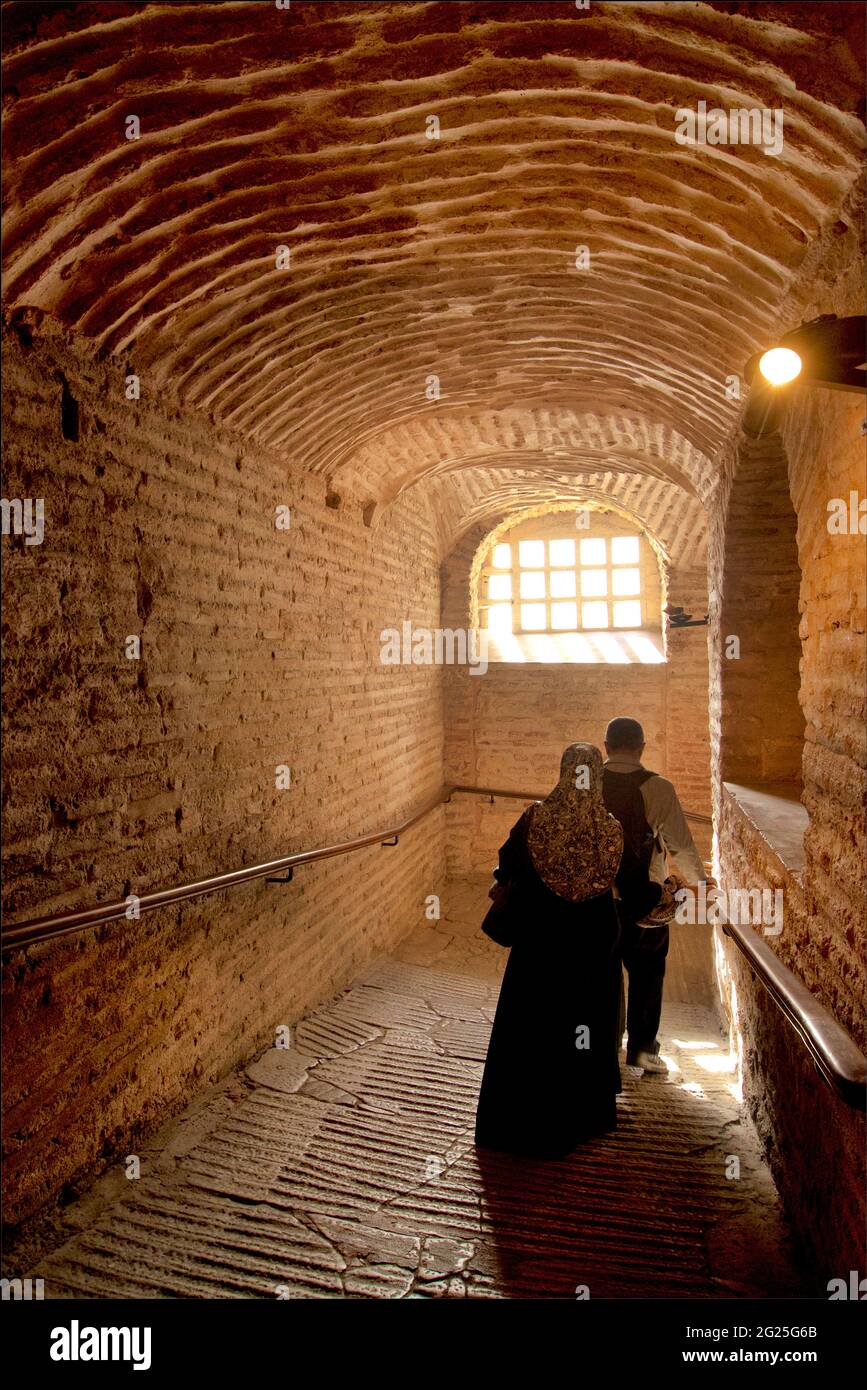 Brick-lined passageway in the Hagia Sophia (Turkish: Ayasofya ...