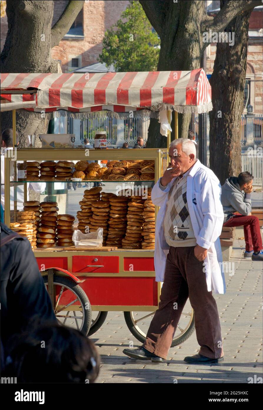 Man selling bread hi-res stock photography and images - Alamy