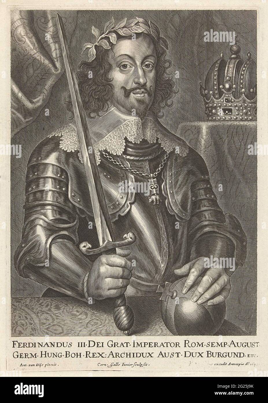 Portrait of emperor Ferdinand III. Portrait of emperor Ferdinand III ...