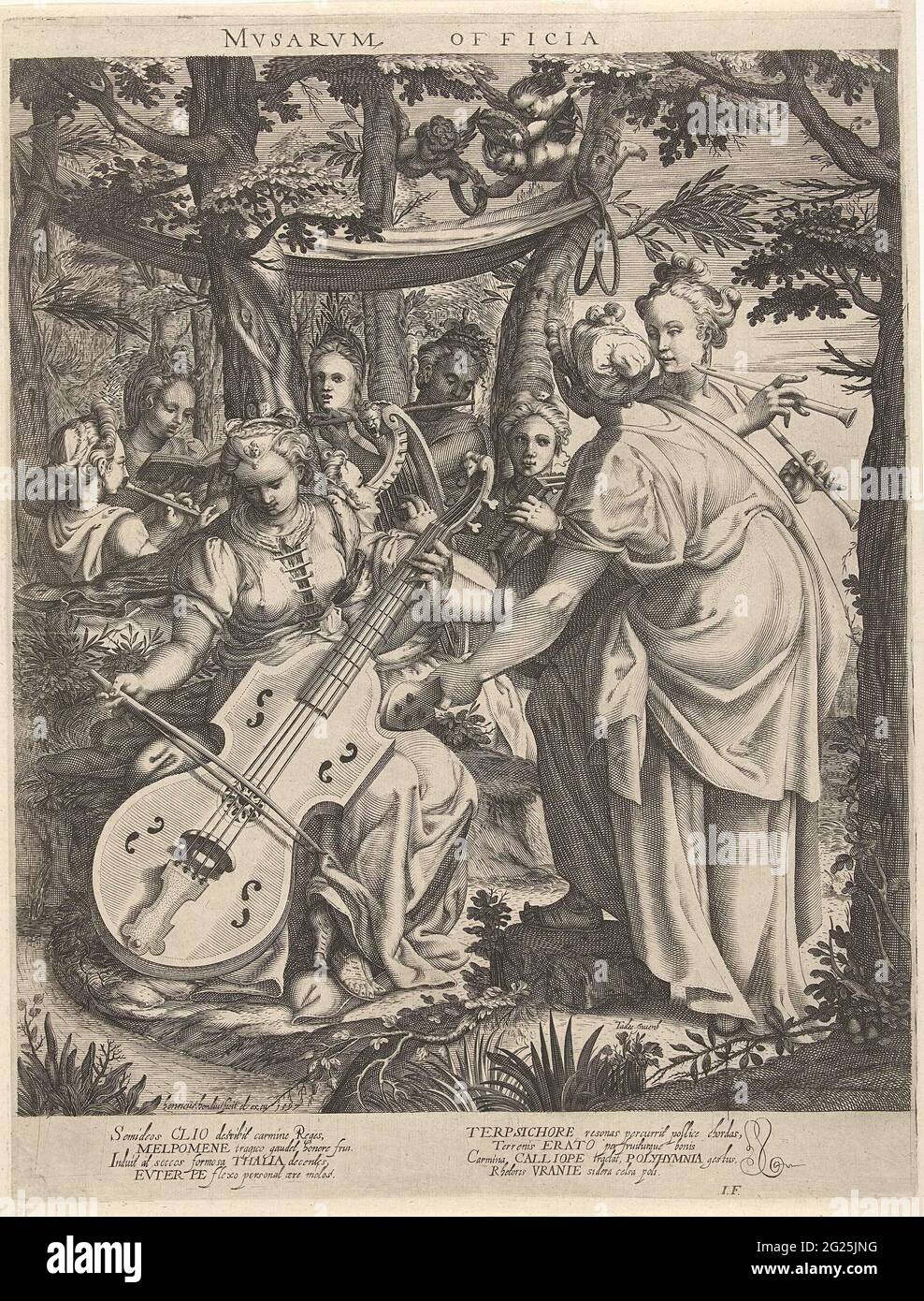 Concert of the muses on the parnassus; Musarum Officia. Nine musicals ...