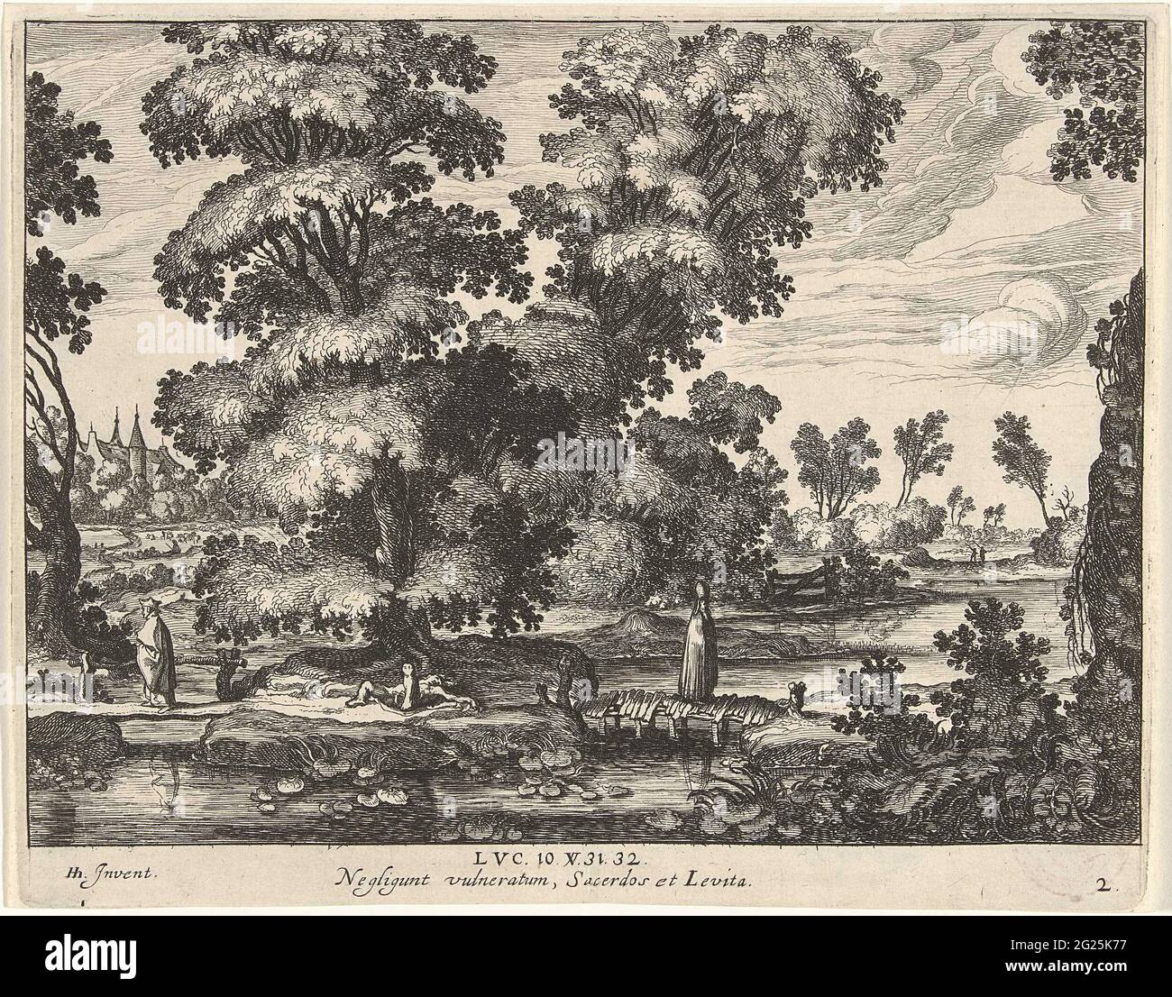 Priest and a levite walk along a wounded man; Similarity of the ...