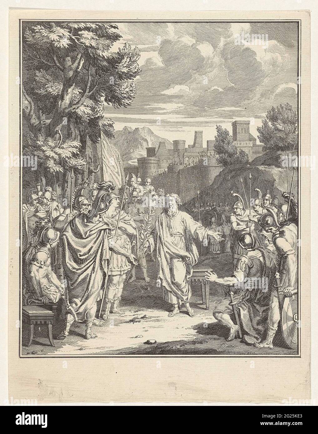 Mentor offers Idomeneus an olive branch; Adventures of Telemachus ...