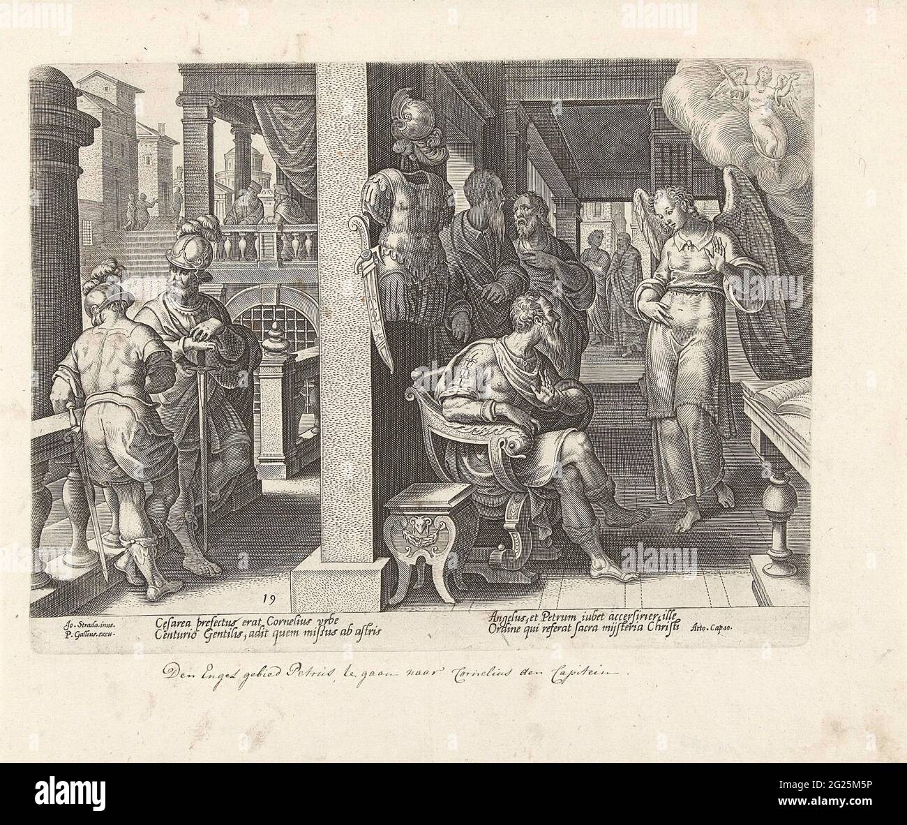 Vision of Cornelius; Acts of the Apostles; Acta Apostolorum. An angel ...