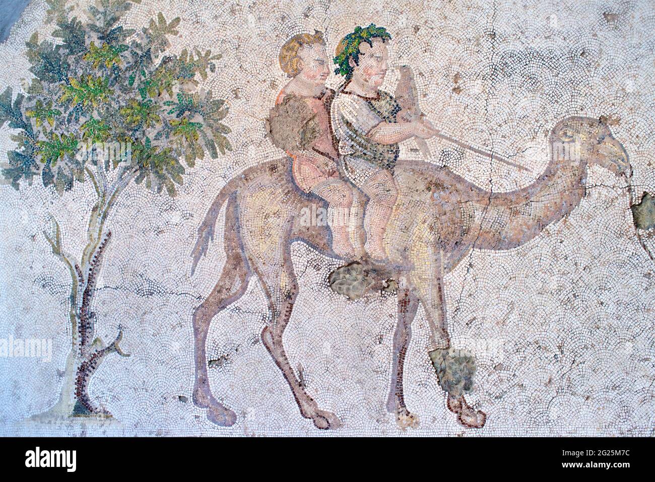 Detail of floor mosaic, Great Palace of Constantinople. Great Palace Mosaics Museum. Istanbul ...