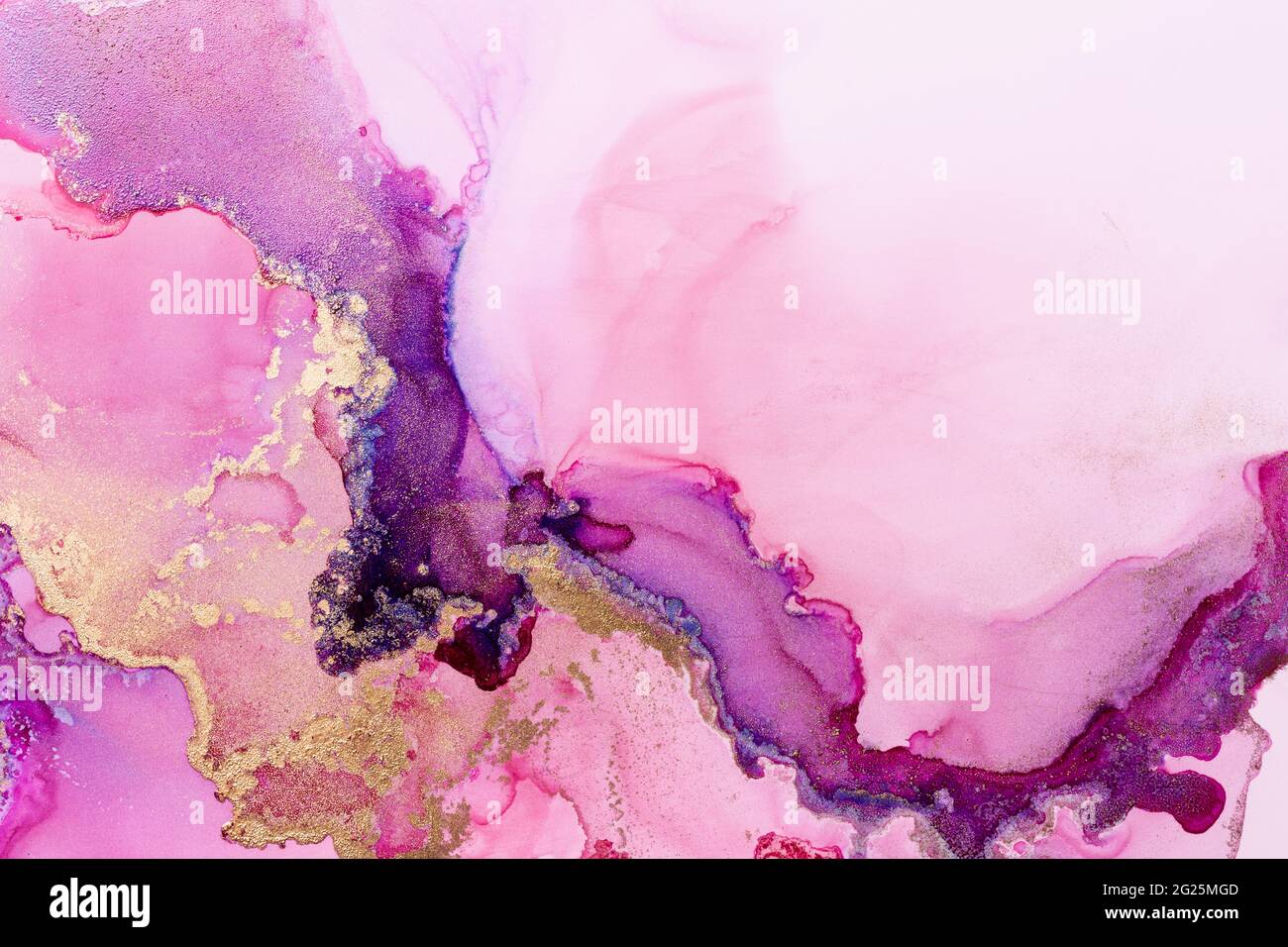 Closeup of multicolored alcohol ink abstract texture, trendy wallpaper ...
