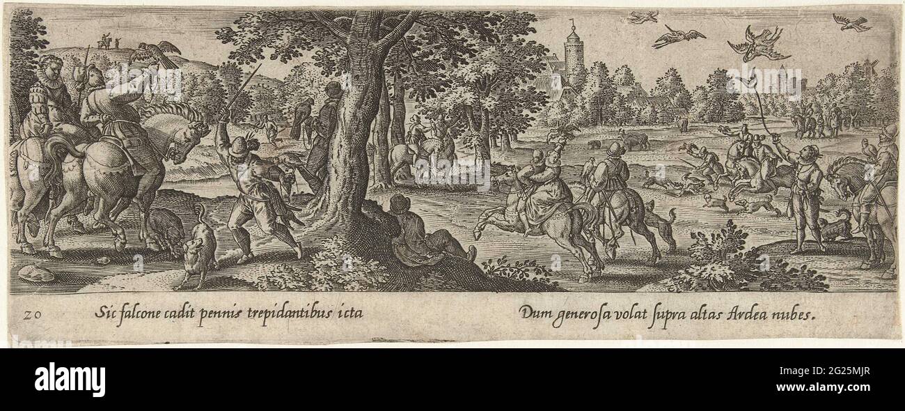 Falcon hunt; Yacht and fishing; VENATIONES, PISCATIONES ET AUCUPII TYPI ...