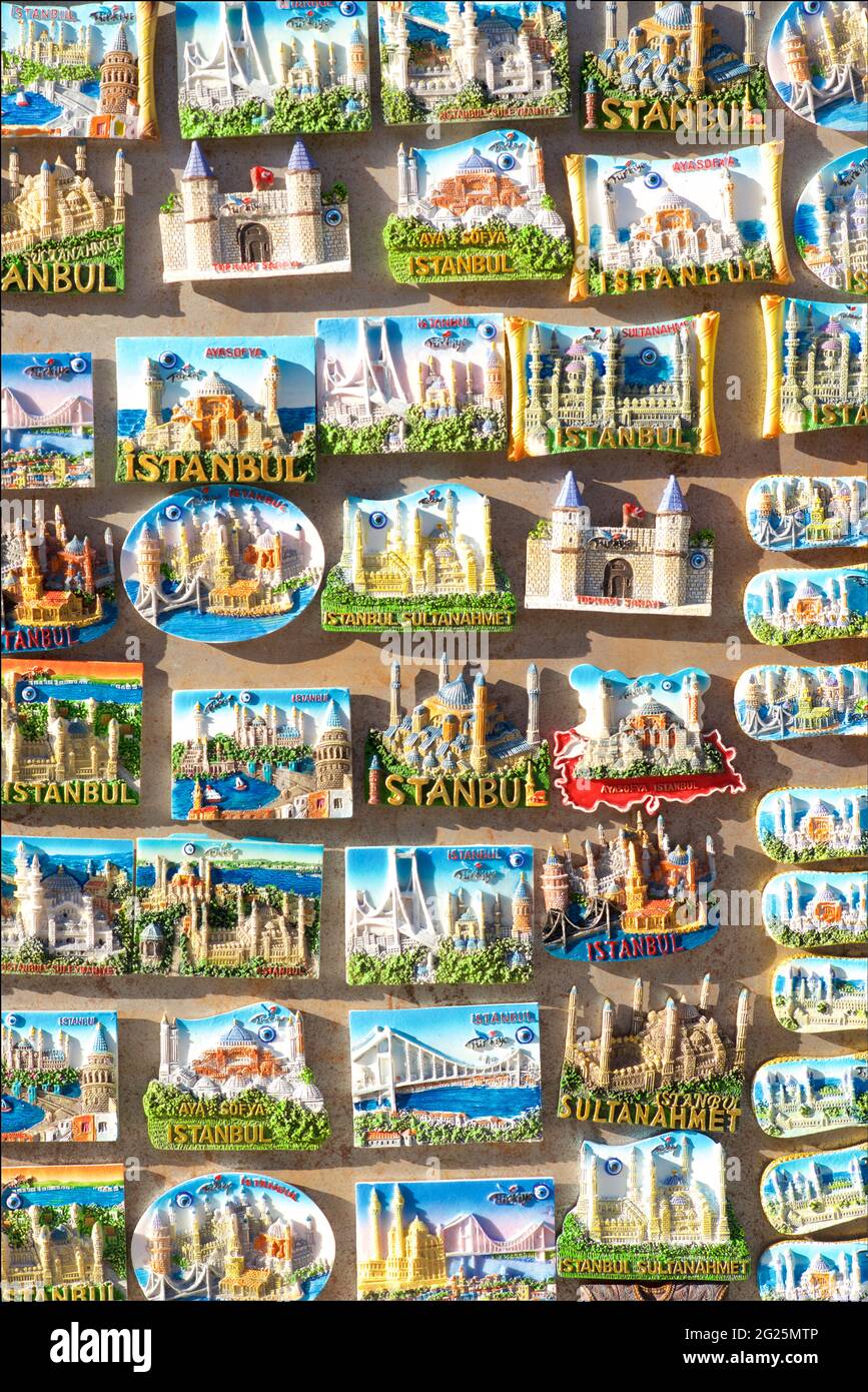 Souvenir fridge magnets istanbul turkey hi-res stock photography and ...