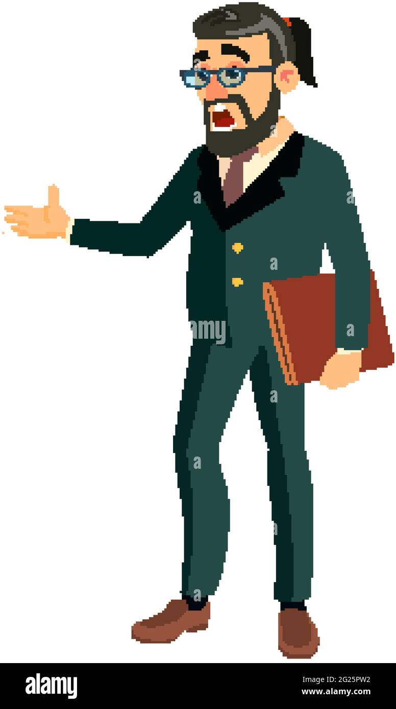 disappointed man fired from company position cartoon vector Stock ...