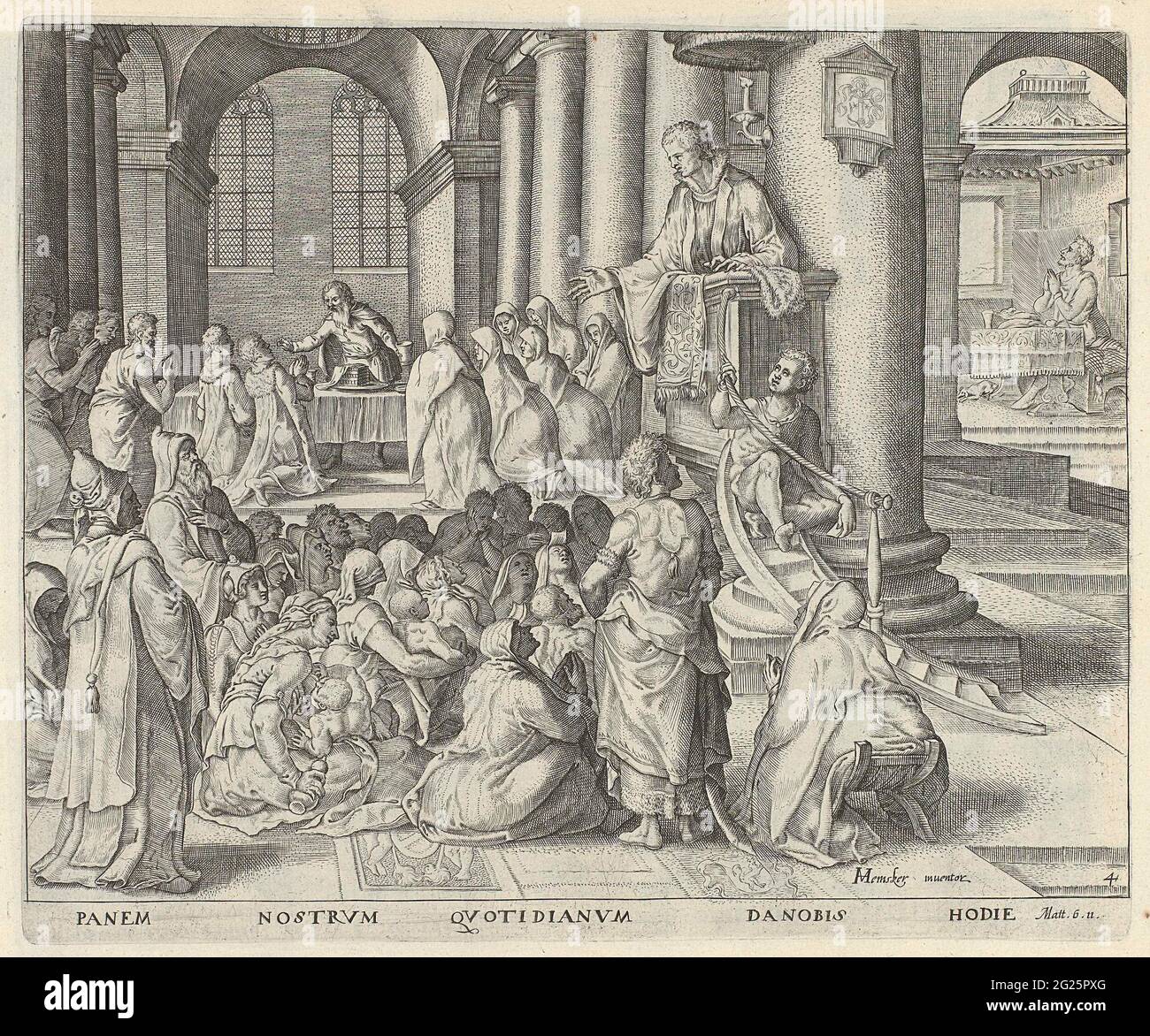 Today give us the bread we need; Our father. View in a Protestant ...