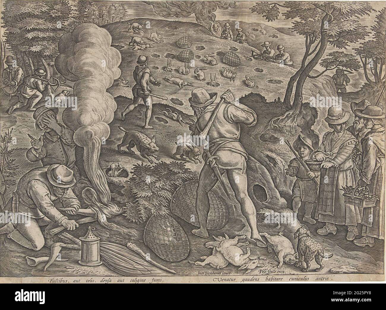 Rabbit hunting; Hunting scenes; In Quibus Omnen Genus Venationis ...