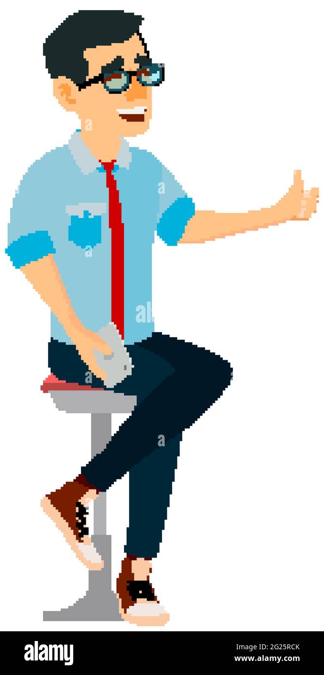 chinese business man approving project idea cartoon vector Stock Vector ...