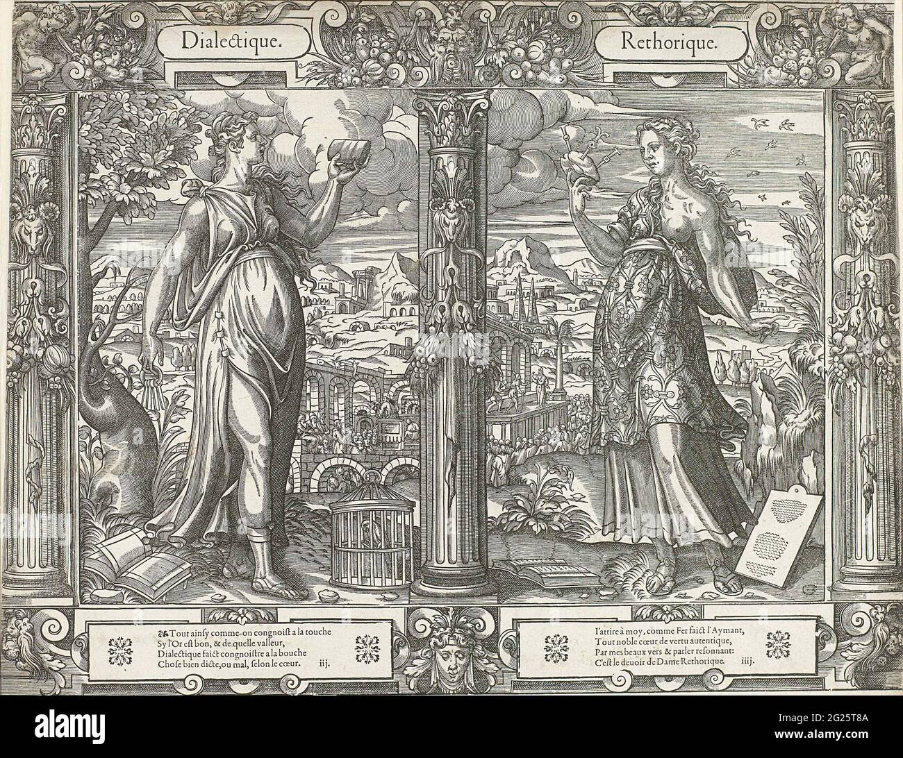 Dialectics and Rethorica; Artes Liberales / The Seven Free Arts Stock ...