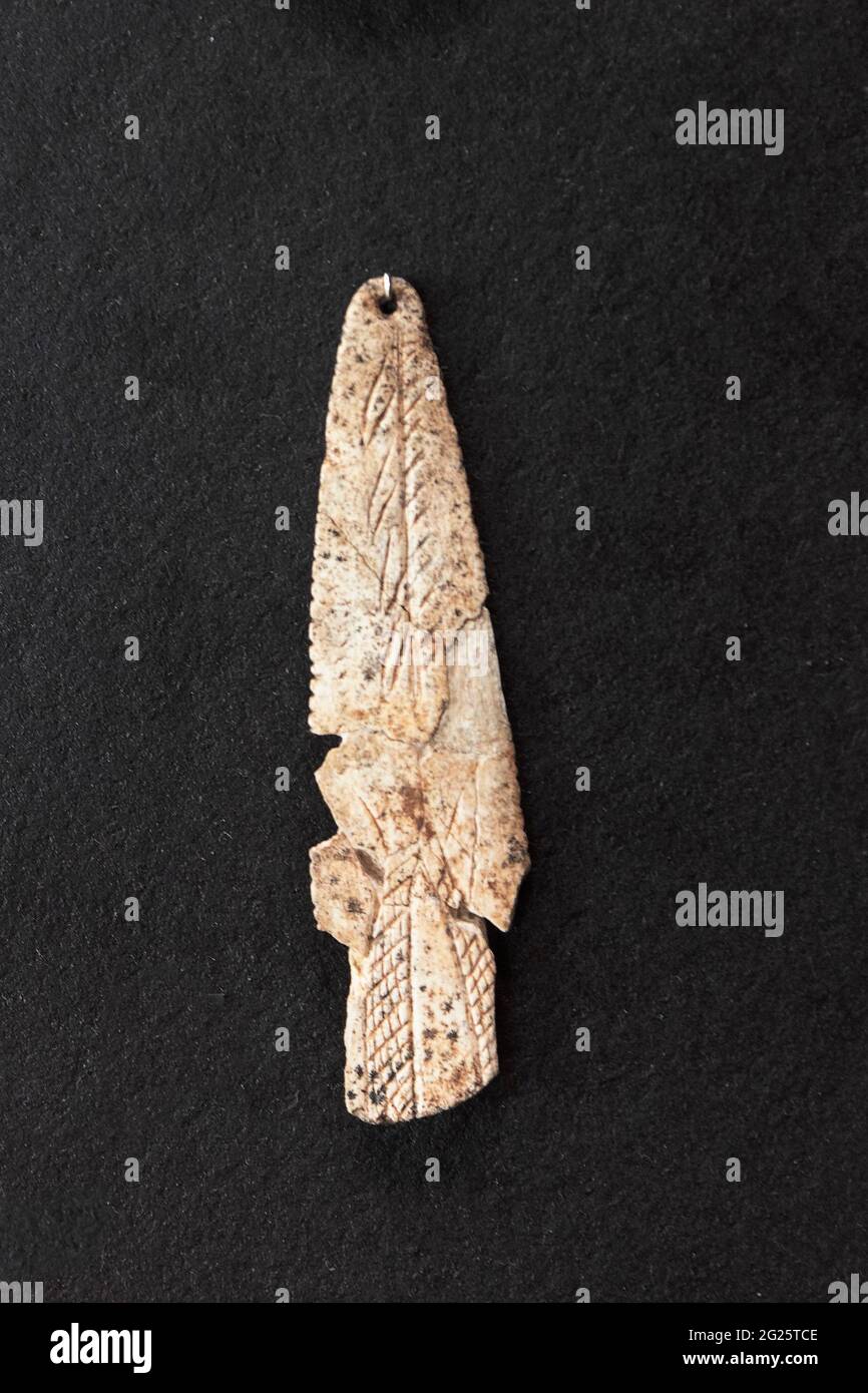 Prehistoric objects, sculptures and engravings from France Stock Photo ...