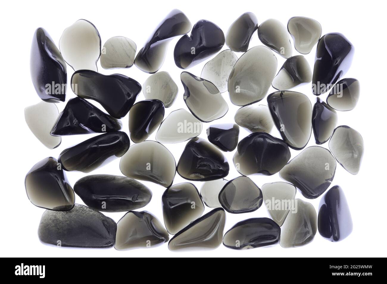 Obsidian pebbles Cut Out Stock Images & Pictures - Alamy