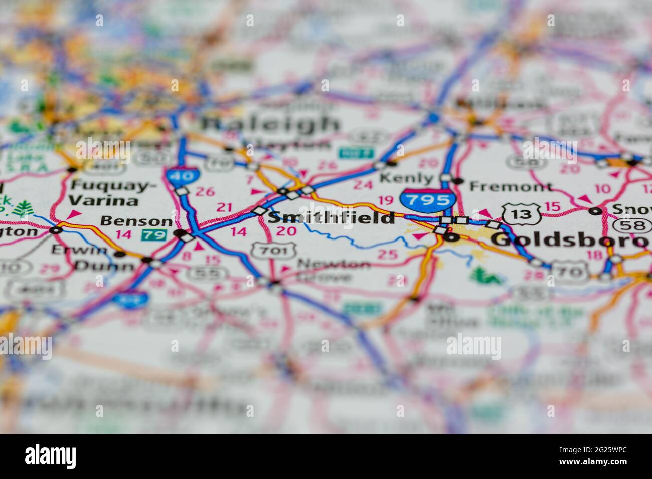 Smithfield south carolina map hi-res stock photography and images - Alamy