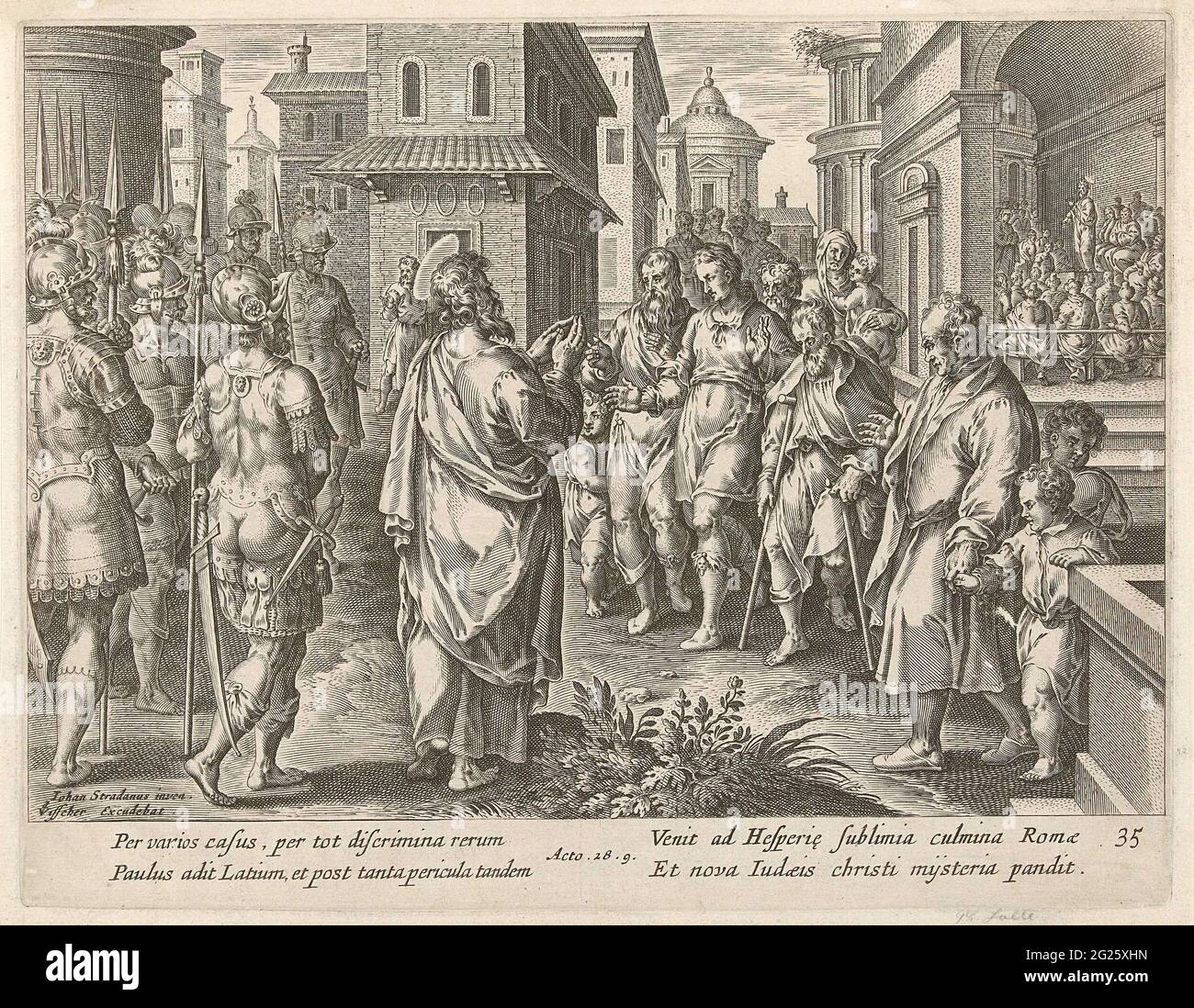 Paul proclaims the doctrine of Christ in Rome; Acts of the Apostles ...