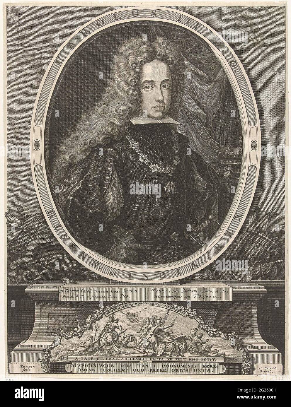 Portrait of karel vi, german emperor. Portrait of Charles VI, German ...