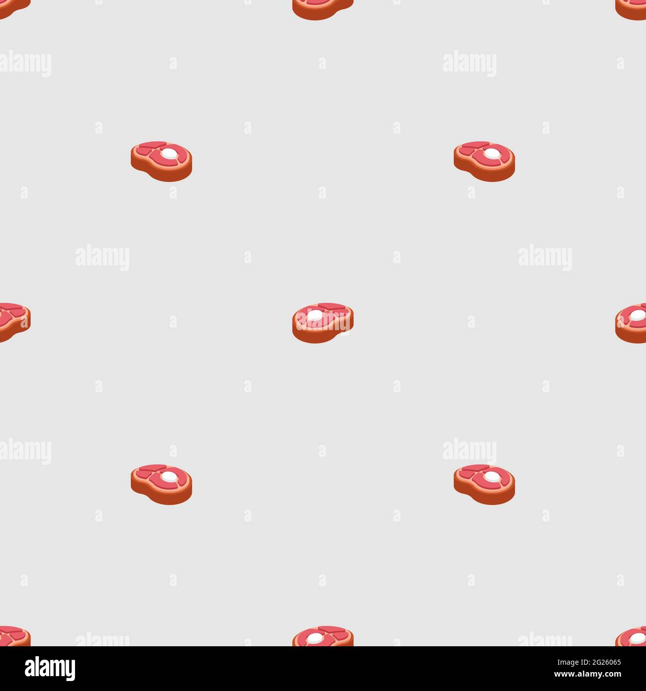 Steak pattern seamless. beefsteak Piece of meat background. vector ...