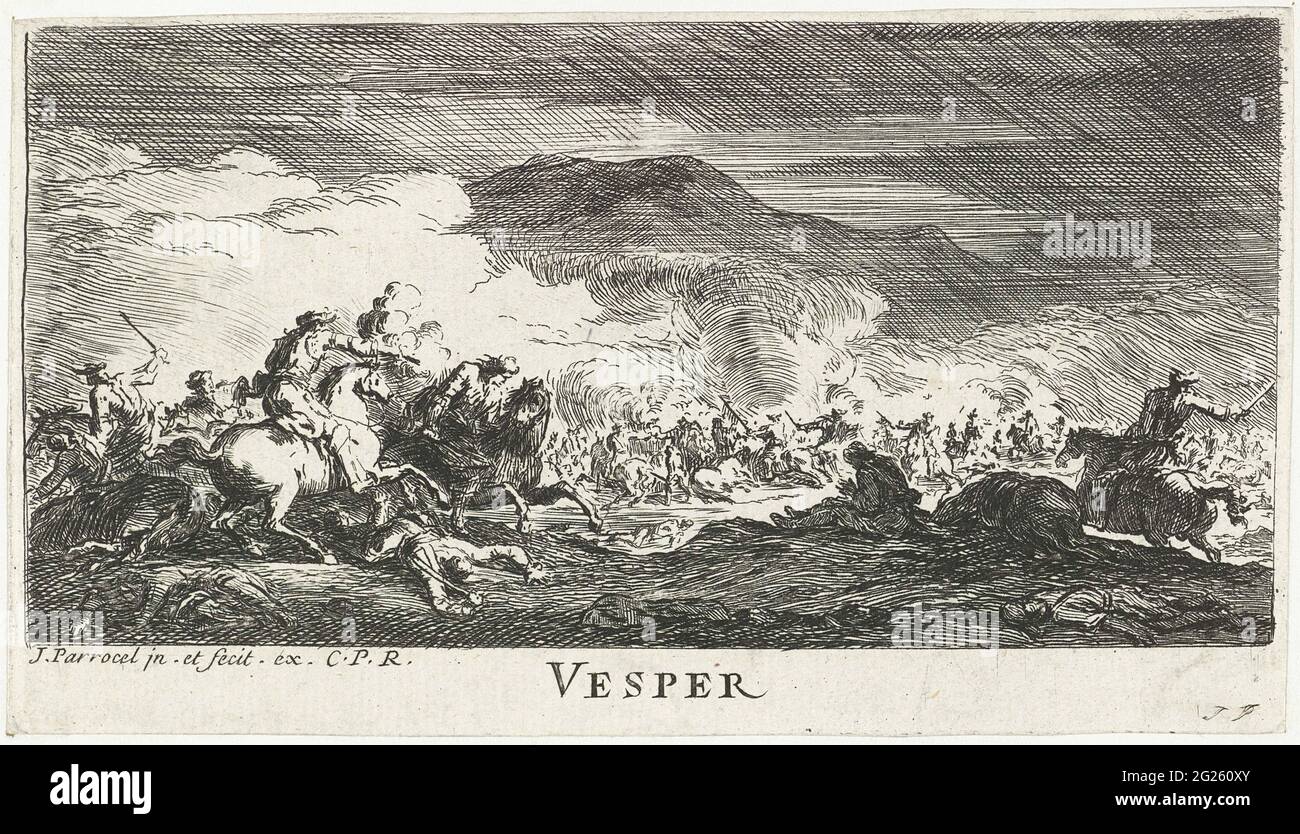 Avond; the evening; Vesper; The four hours of the day. Veldslag puts ...