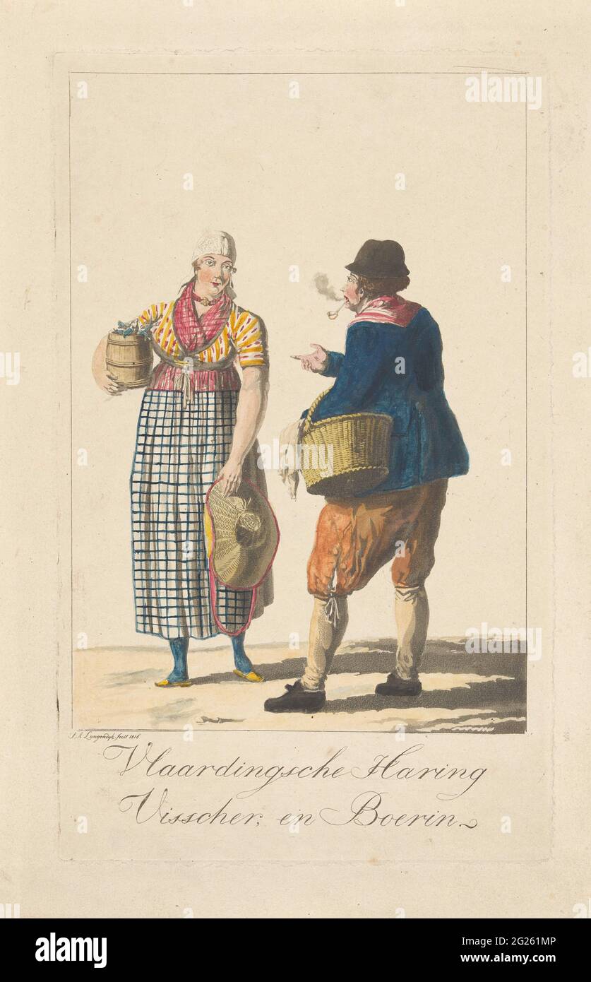 Vlaarding fishing types; Vlaardinsche Haring Visscher, and farmer's. A ...