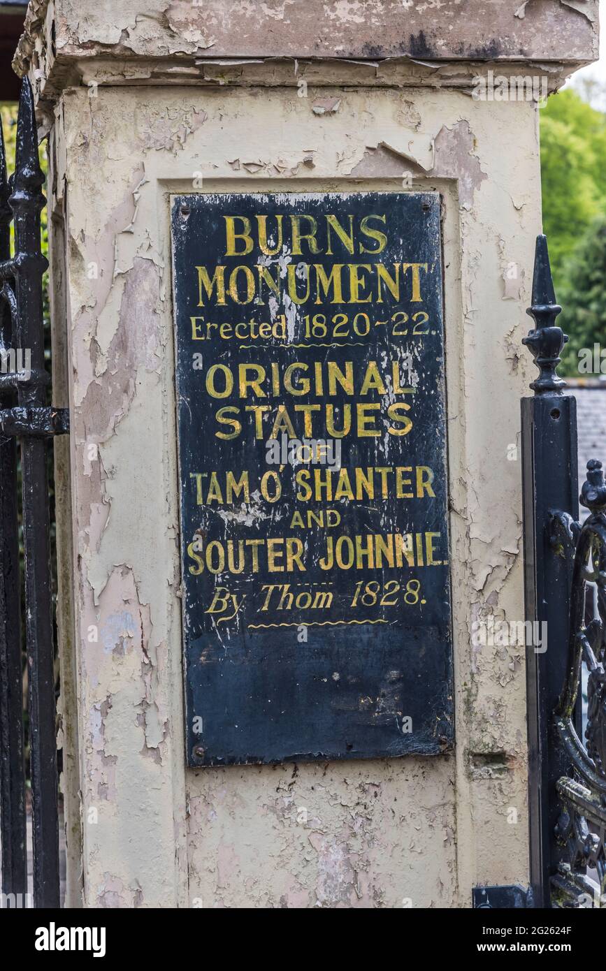 Robert burns memorial gardens calendars hi-res stock photography and ...