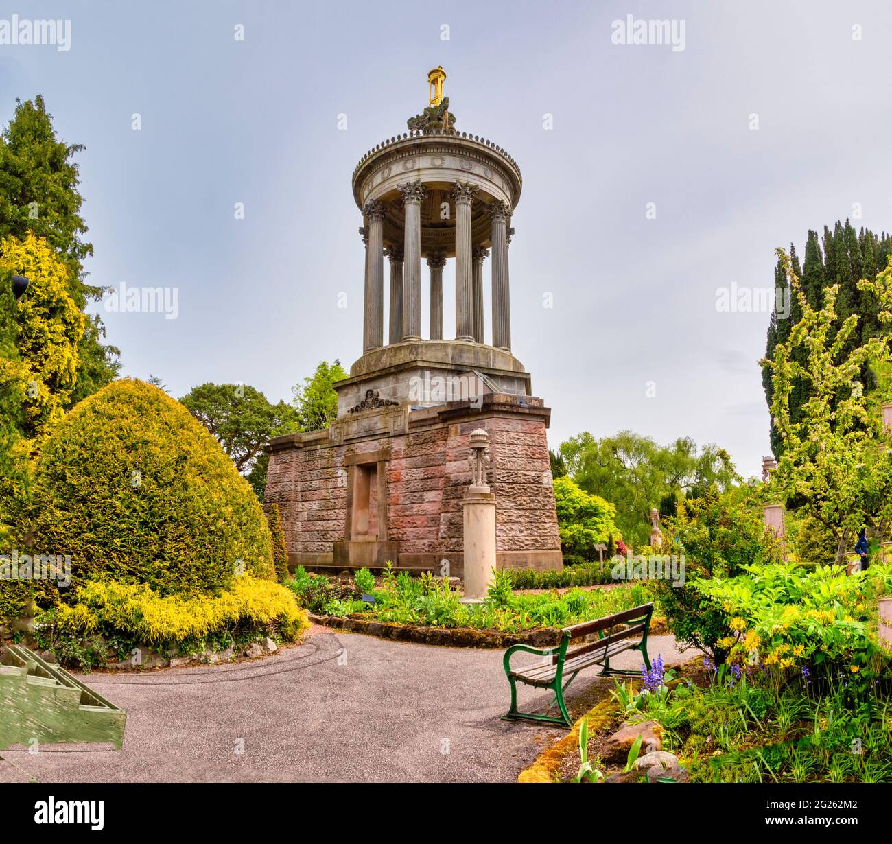 Scotland. The Robert Burns memorial gardens at Alloway in Ayrshire ...
