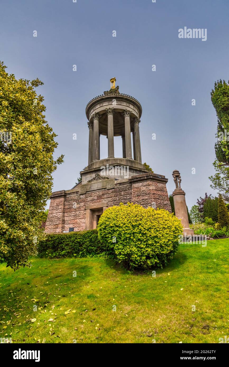Scotland. The Robert Burns memorial gardens at Alloway in Ayrshire ...