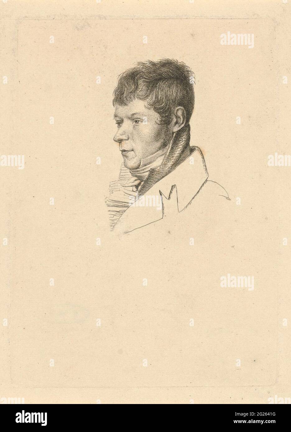 Portrait of Anthony Oberman. Bust of the artist Anthony Oberman Stock ...