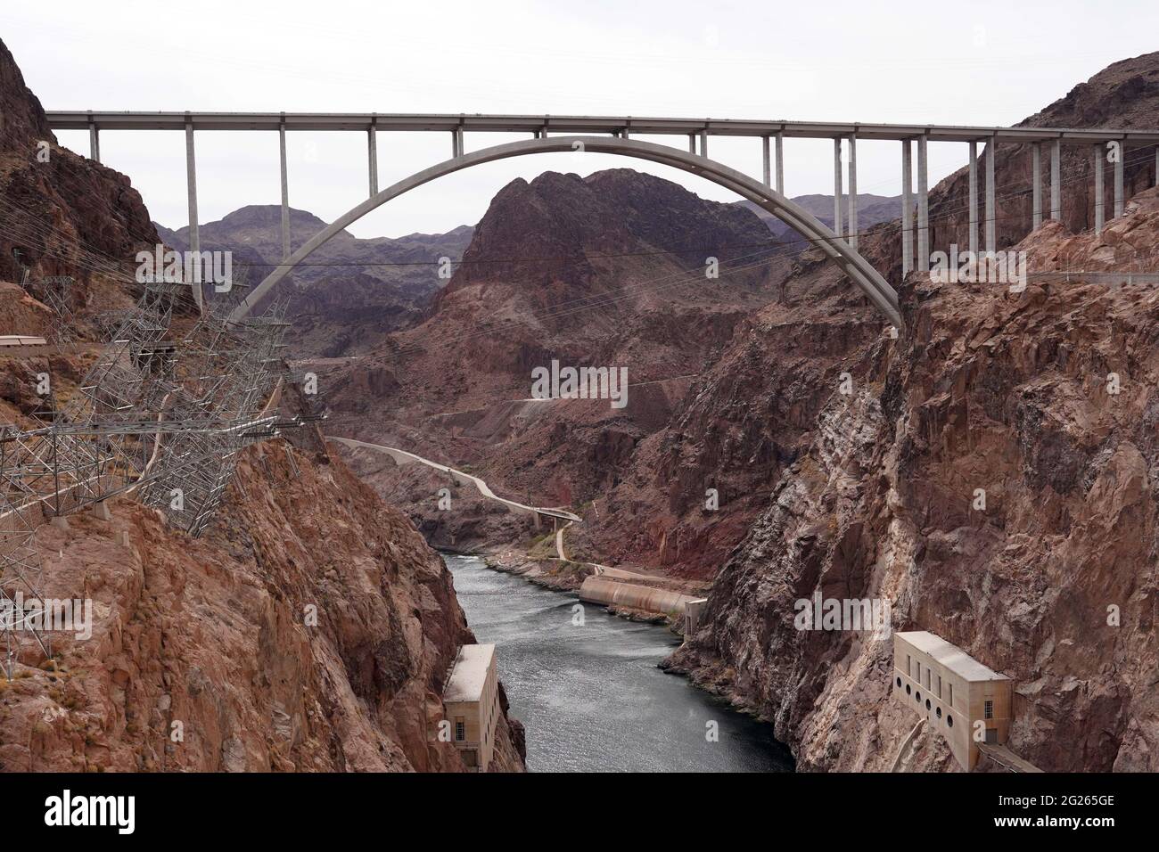 Hoover dam bridge hi-res stock photography and images - Alamy
