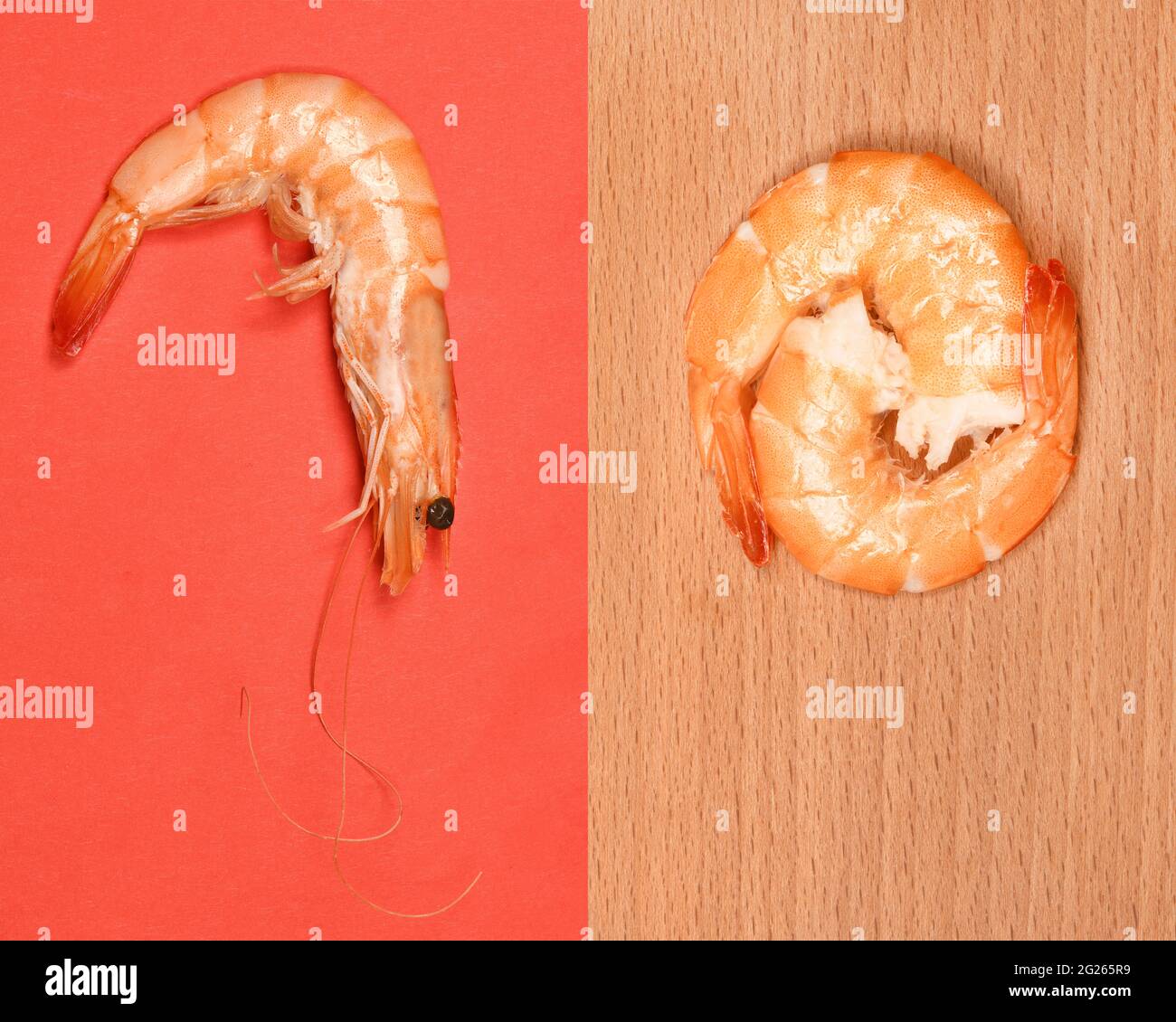 Creative layout made of shrimp. High resolution photo. Full depth of ...