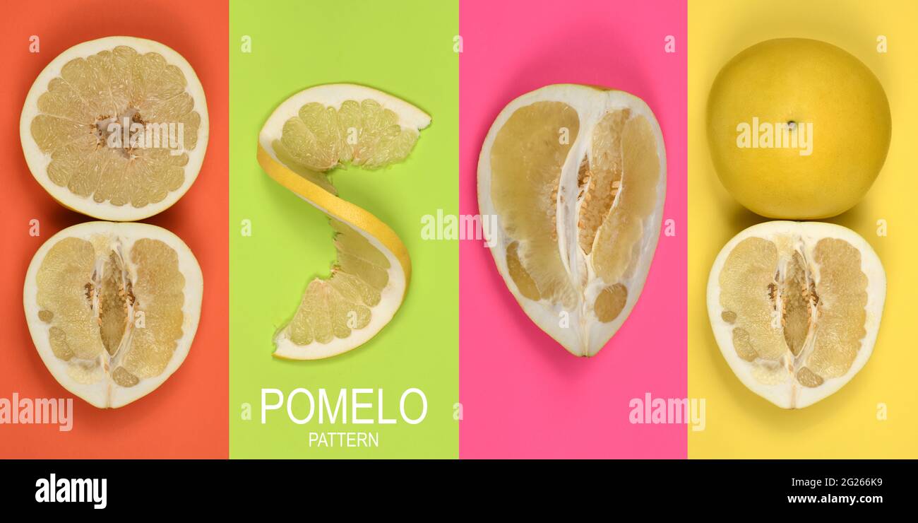 Creative layout made of pomelo. High resolution. Full depth of field ...