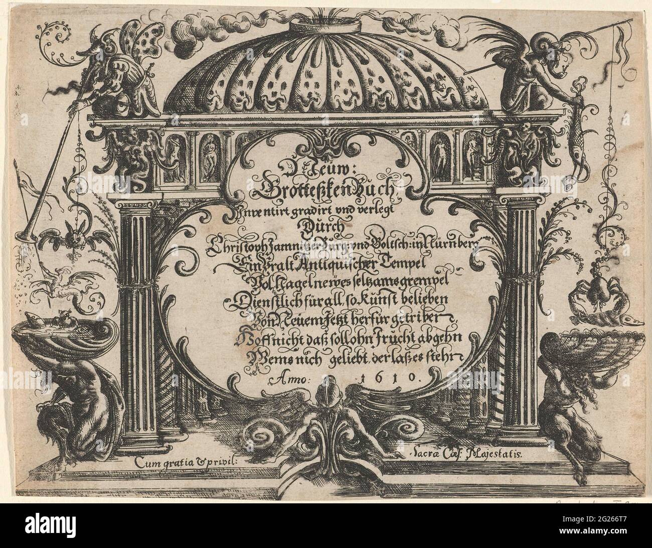First title sheet; Neüw Grottessken Buch (...); Das Neuw Grottesken ...