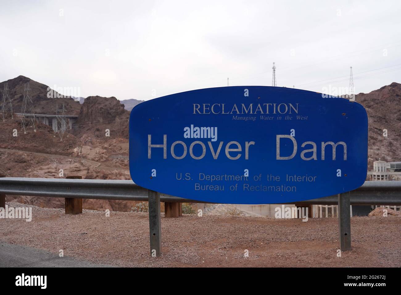 Hoover dam sign hoover dam hi-res stock photography and images - Alamy