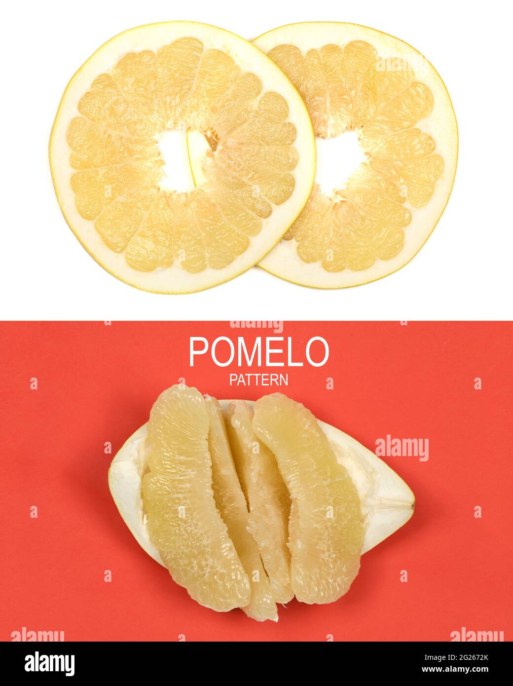 Creative layout made of pomelo. High resolution. Full depth of field ...
