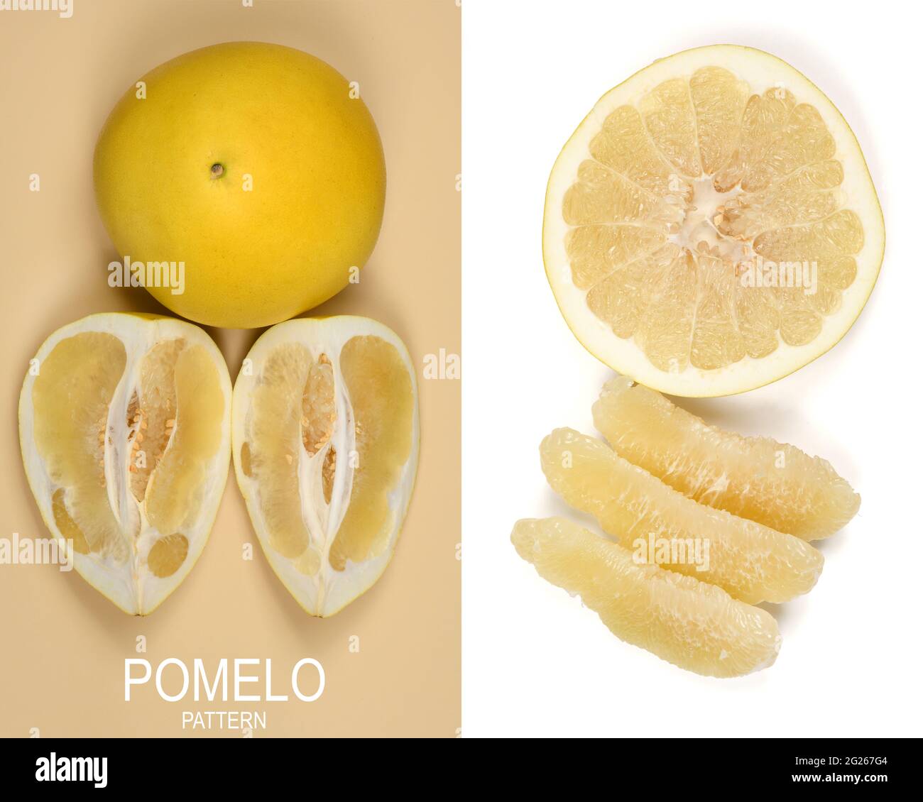 Creative layout made of pomelo. High resolution. Full depth of field ...