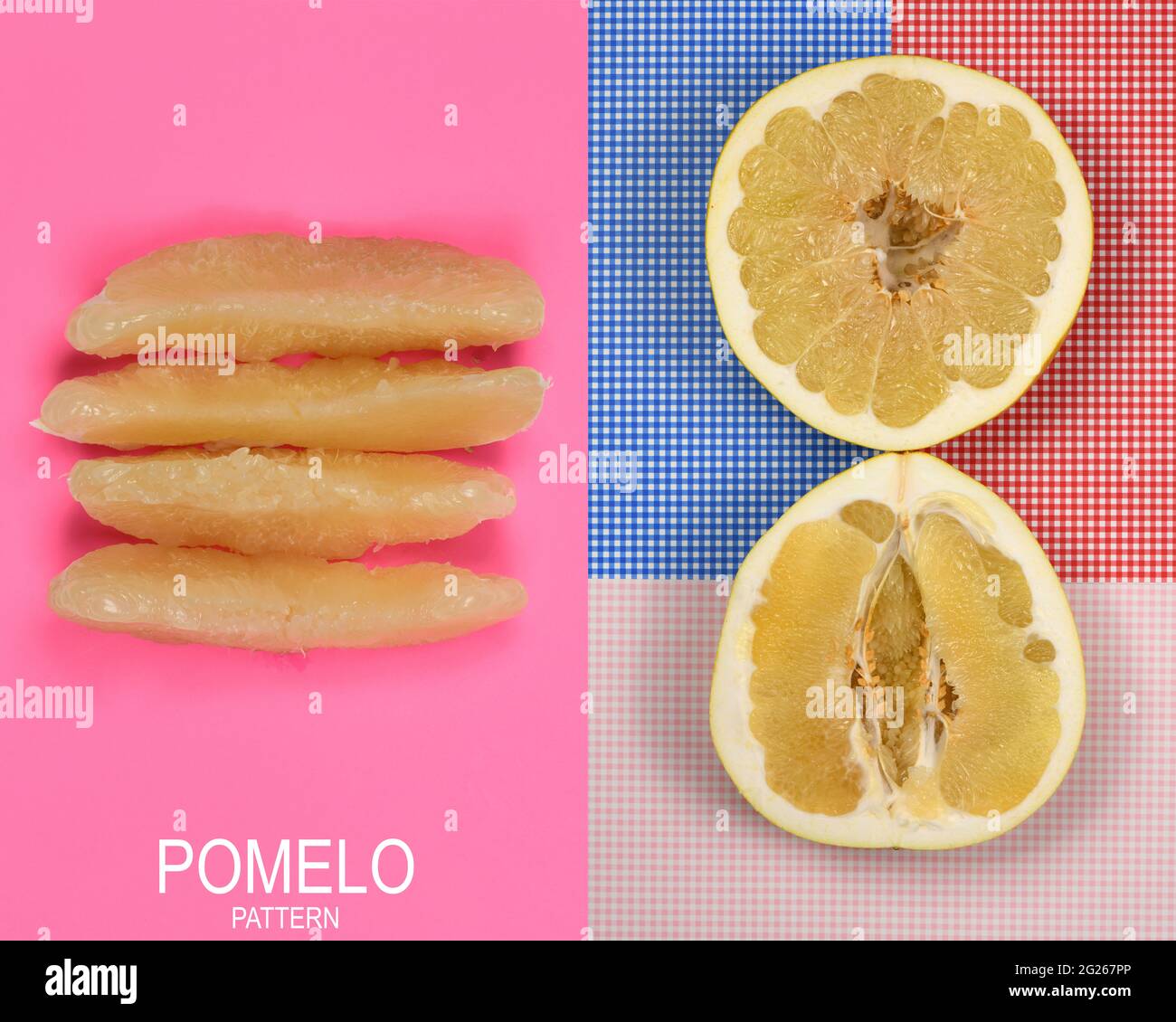 Creative layout made of pomelo. High resolution. Full depth of field ...
