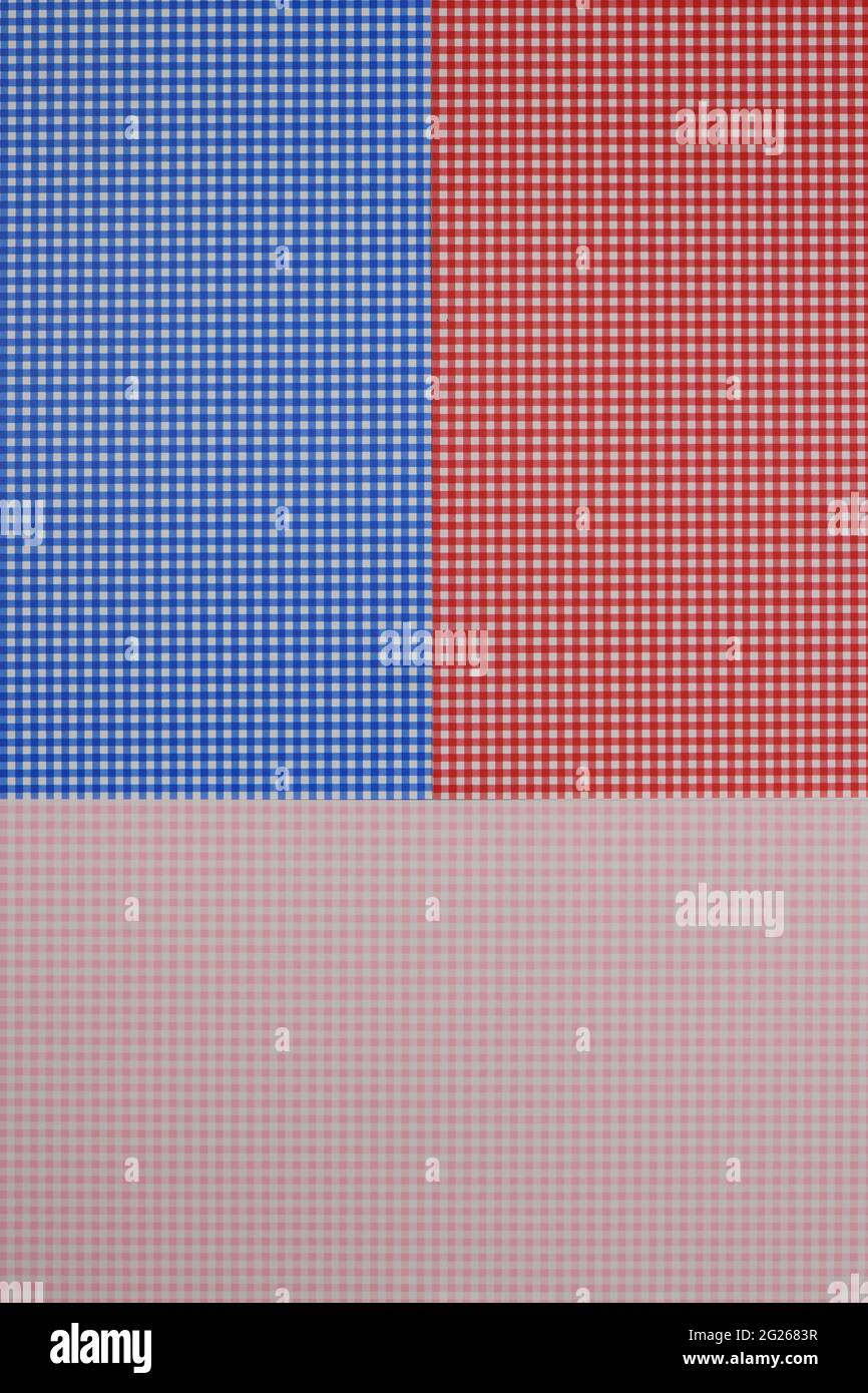 Red, blue and pink cage background. High resolution photo. Full depth ...