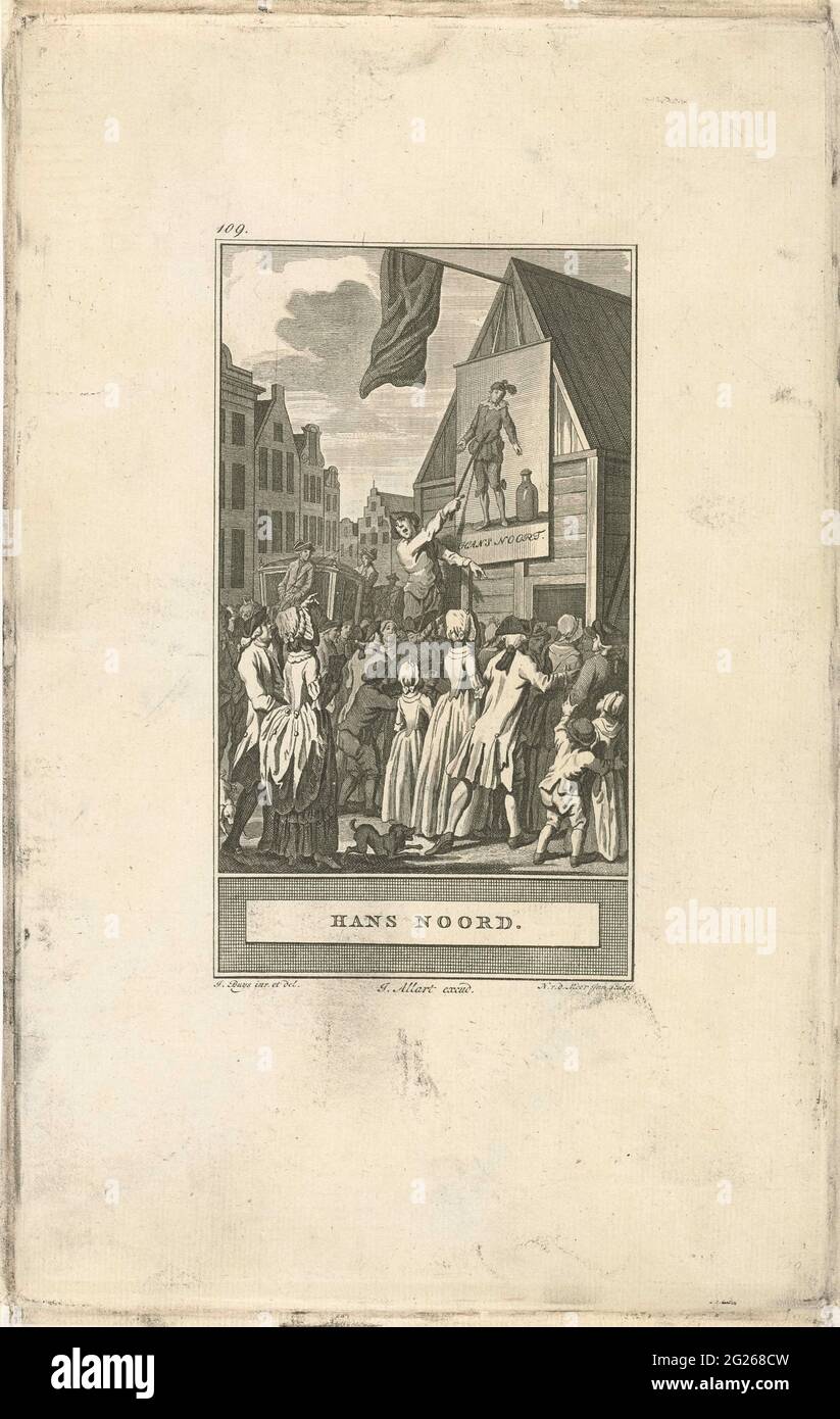 Crowd for a house; Hans Noord. A crowd has gathered in front of the ...