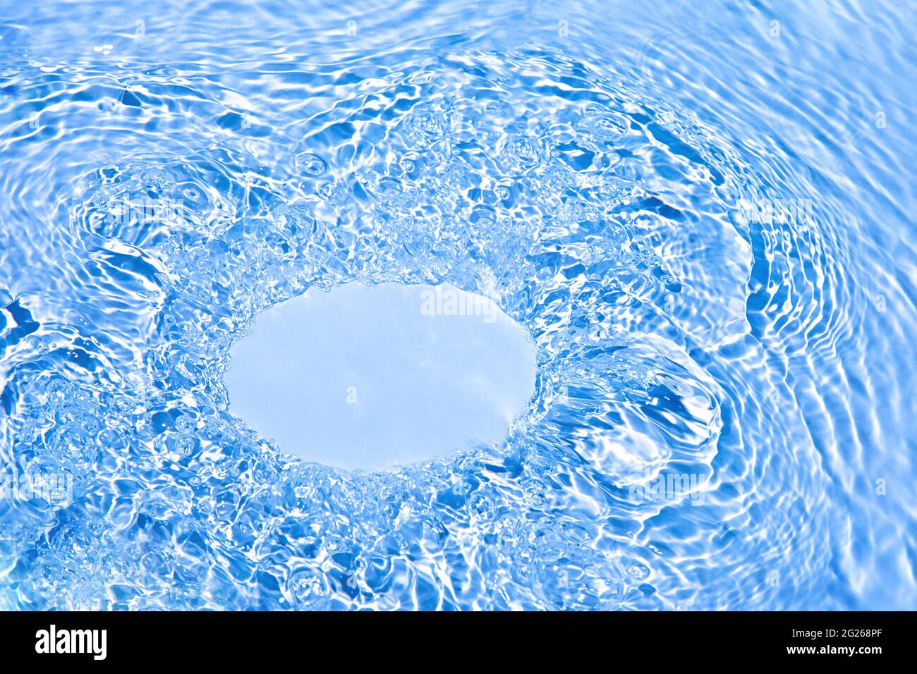 transparent blue colored clear calm water surface texture Stock Photo ...