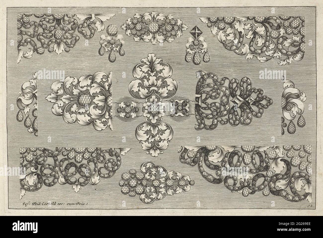 Thirteen designs for jewelry; Ein Neues Buch von Allhand Gold-Arbeit ...